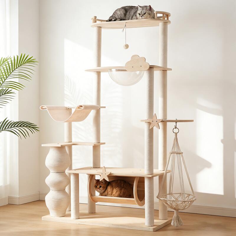 商品情報 素材： 木製、天然麻ロープ カラー： ナチュラル 商品サイズ(約)： 170.5×123×40CM 梱包サイズ(約)： 103×44×31CM 梱包個数： 1 商品重量 約22KG 生産国： 中国 組立品/完成品： 組立品 梱包重...