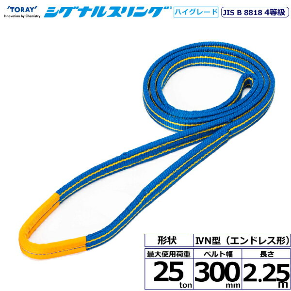※返品についてJIS最高レベル4等級のベルトスリング、強度は3等級の約1.25倍にグレードアップしました。摩耗などにより白い芯が見えたら交換の目安となり安全管理に最適、軽くて作業性抜群、優れた耐久力です。【仕様】・商品名：TORAY シグナ...