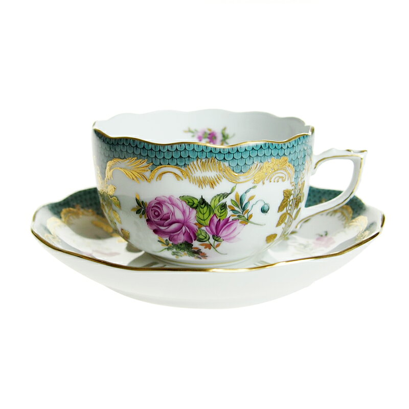 ◆商品仕様 生産国 ハンガリー （Made in Hungary） 素材 磁器 （Porcelain） 口直径 8.7cm 高さ 5.3cm ソーサー直径 13.8cm ソーサー高さ 2.5cm ブランドBOX 付属しておりません。 商品に...