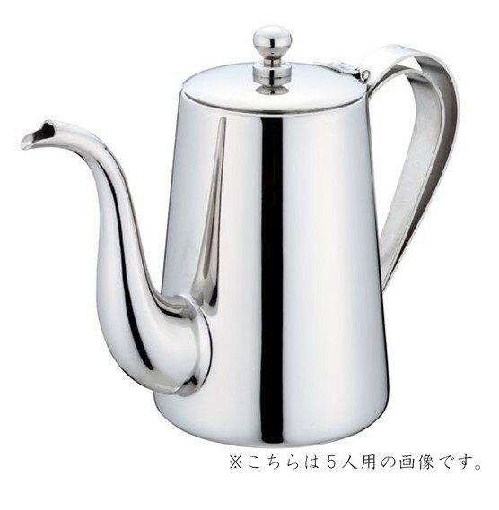 サイズ：7.5φ×H13（cm）容量：400（c.c.）材質：18-8ステンレス＊IH電磁調理器使用不可です。 ☆18-8ステンレス製の業務用コーヒードリップポットです。☆シンプルで長年に渡って使用できるデザインです。※こちらはお取り寄せ商...