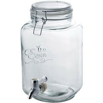 材質：ガラス・シリコーンゴム・ABS樹脂クロムメッキ・ABS樹脂・ステンレスサイズ：210×148×255mm容量：3．45L自家製サングリアなどに！クリアなガラス容器から見えるドリンクやフルーツは爽やかでおしゃれ！フォトジェニックなアイテ...