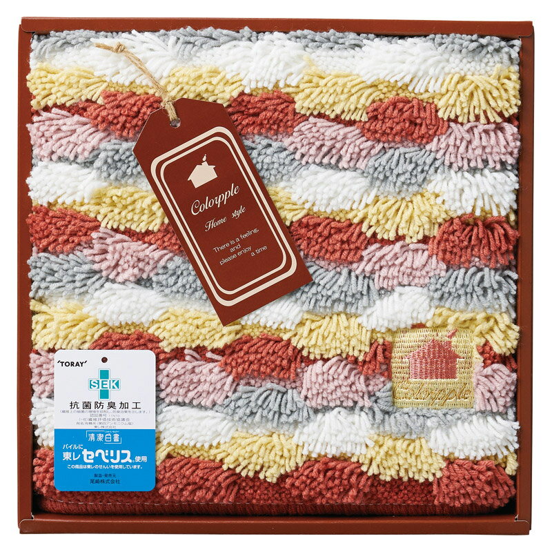 【内容】バスマット（約400×600mm）×1 ■材質：アクリル100%（抗菌防臭・吸水速乾）【型番】093557RE【原産国】日本製【箱サイズ】化粧箱：約260×260×60mm（入）