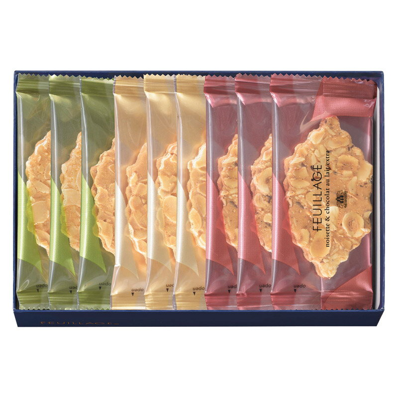 【商品説明】スライスナッツをしきつめてパリッと香ばしく焼き上げたクッキーにバランスよくチョコレートをサンドしました。それぞれの味と食感が繊細に重なり合います。 【内容】ファヤージュ×9 【型番】MO-4810 【箱サイズ】化粧箱：約188×...