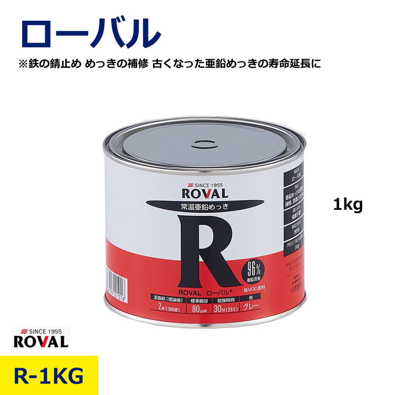 特徴【シリーズ中最強の防錆性能】◎乾燥塗膜中の亜鉛含有率を96％にまで高めることで、　溶融亜鉛メッキと同等の防錆力を発揮◎常温で場所を問わずに施工可能((用途))・鉄のさび止めに・めっきの補修に・古くなった亜鉛めっきの寿命延長に