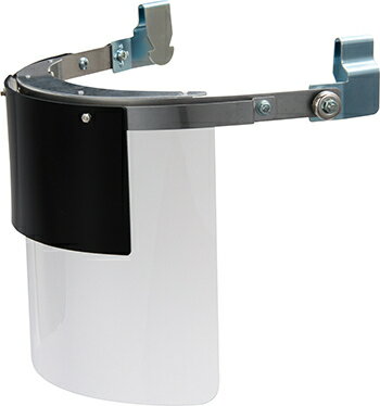 商品情報サイズW250×H200mm材質金具:スチール、レンズ:アクリル 重量約330g防災面　92S金具H付(透明)前プレート(薄)付　92SHW-C　NIKKO　安全帽取付タイプ　006-1058【NIKKOオリジナル】 金具に差し込む...