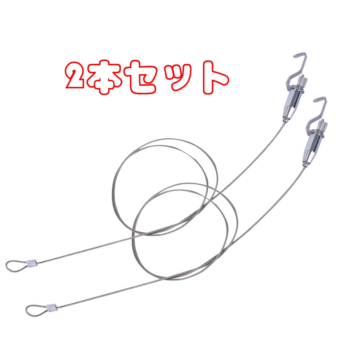 ・Silver 全長0.5m /本セット LNGGS・・Size:全長0.5m /本セット・★サイズ：長さ0.5m、直径1.5mm。本セットです。・★材質：ピクチャーレールワイヤーはステンレス製です。優れた防錆性、耐久性。使用荷重は約0kg...