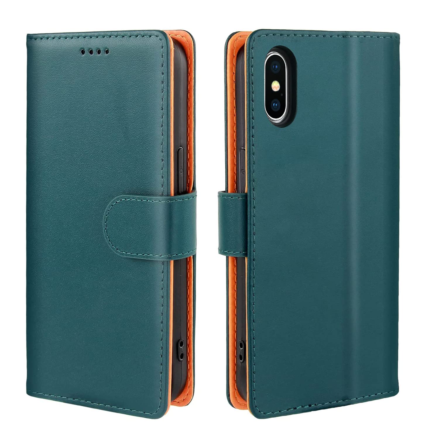 手帳型・グリーン iPhone Xs MAX iPhone Xs MAX・・ize:iPhone Xs MAX:グリーン・★適用型番：iPhone xs max6.5インチ シンプルながらユニークなデザインでレジャーはもちろん、ビジネスにも...