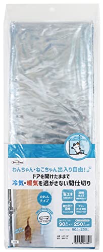 カジュアル半透明/丈250 c x 幅90 c 1枚組/LMT10P・パッケージ個数:1・取り付け方商品上部がループ状になっているので、テンションポールを通してつっぱるだけの簡単取付！　※テンションポールは付属しておりません。・ペットの出入...
