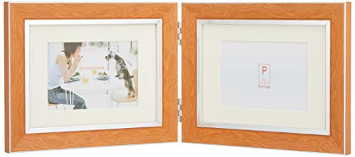 2L 横ライトブラウン/2L/PF2LTLB・:ライトブラウンStyle:2L 横・パッケージ個数:1・型番: 452670・外寸:455×174・内寸:178×128 ・窓寸:128×178 ・重量:590g商品紹介 木目調の高級感のある...