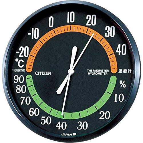 ブラック//9CZ013002・:ブラック・パッケージ個数:1・サイズ:Ф150x33・本体重量:180g・材質:プラスティック黒色・原産国:日本組み立て・アナログ表示商品紹介 特長 快適な空間を知るために役立つアナログ温湿度計です。 仕様...