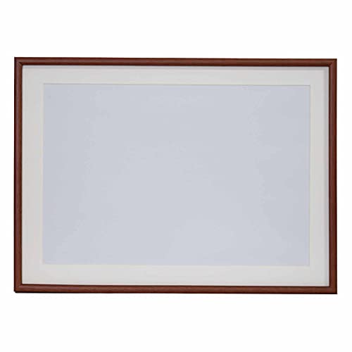 軽量ブラウン/A3ノビ/407956・Size:A3ノビ:ブラウン・パッケージ個数:1・前面板には透明PET板厚さ1.0を採用。軽量で、破損を防ぐことができます。・木製・厚手Vカットマット台紙厚さ1.3・額縁外寸:560×H405・額縁内寸...