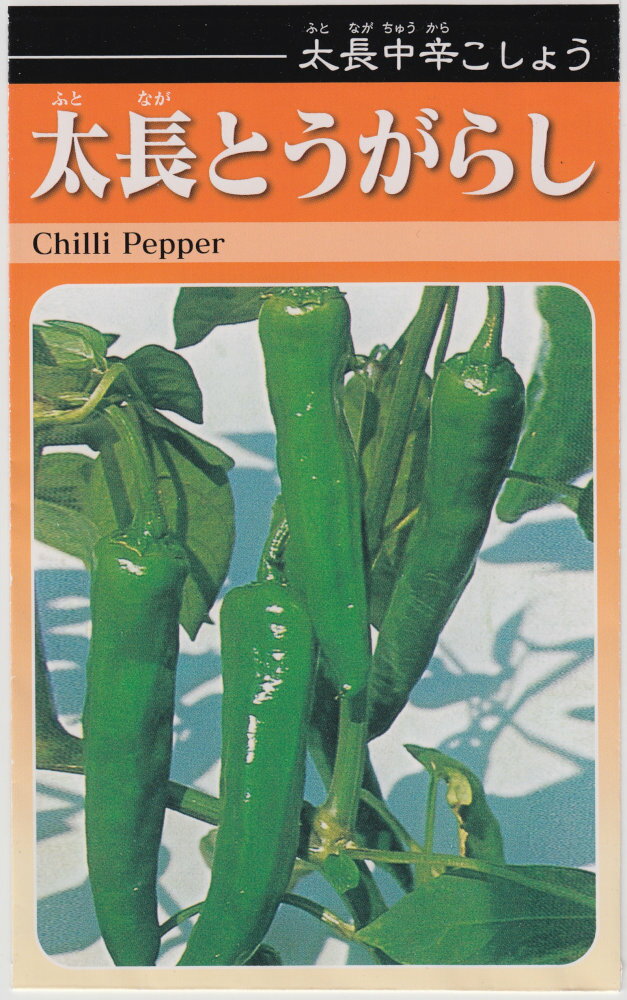製造元：日本タネセンター太長中辛こしょう 太長とうがらしトンネルの要・不要や定植などの情報は商品パッケージをご確認ください。果長13〜15草丈65〜75畝幅90株間45生育適温25〜30℃特性・果は長さ13~15cm位で太く、5cm以上の大...