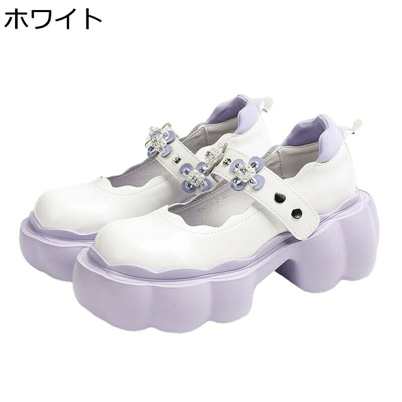 　　　 ◆◇◆人気の秘密◆◇◆ ??靴に良く使われるPU合革、ゴムで作っておりますので、履き心地がとてもいいです。 かっこいい雰囲気にも、可愛い雰囲気にも合わせやすいです ??安心の太ヒール、厚底パンプスでも歩きやすい！大人可愛いパンプス・...