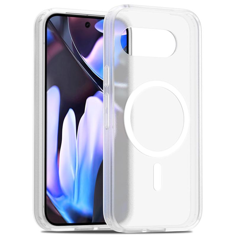 GYOKUYU For Google Pixel 9A ケース MagSafe対応 グーグル ピクセル 9A 携帯ケース ワイアレス充電対応 スマホケース スクラブ 操作便利 超薄型 Google Pixel 9A 用カバー ケース(クリア...
