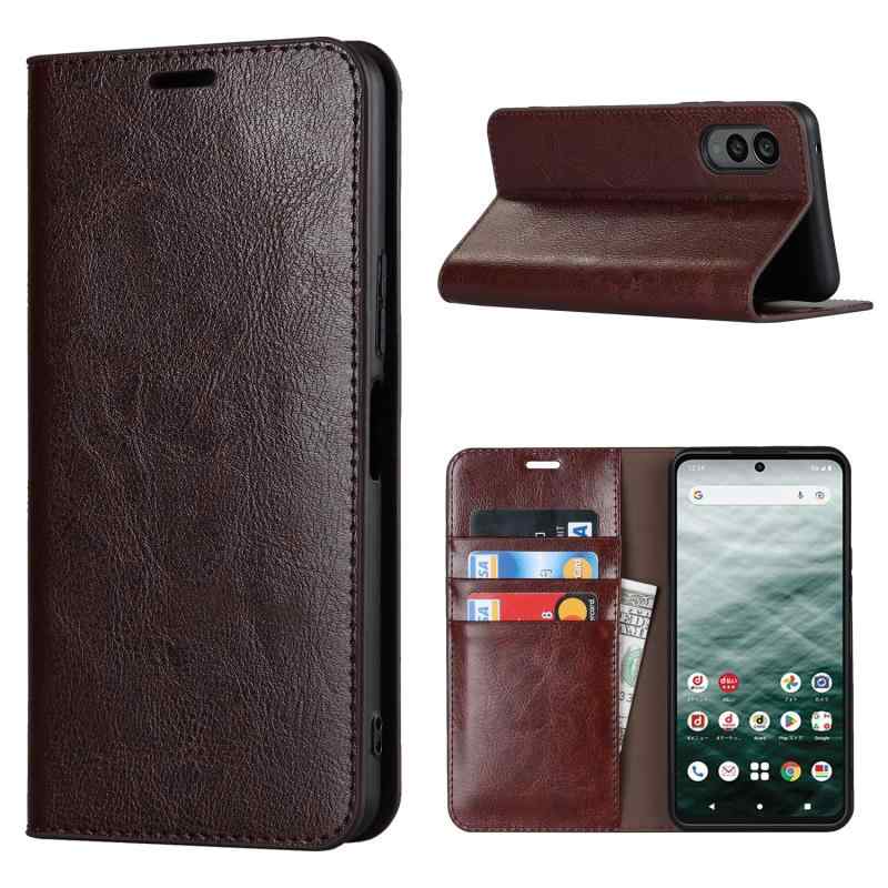 Crazy Horse Leather Case for AArrows N F-51C