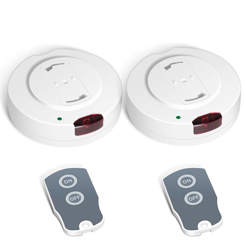 Aiwode照明リモコンスイッチ ホワイト、リモコンのないペンダント型照明器具をリモコン式に変身、手元からラクラク点灯、消灯、スイッチのon.offをリモコン操作、PSE認証。