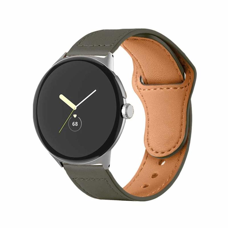 Google Pixel Watch 2 3 41mm 交換用バンド バンド 本革 ソフトベルト 男女兼用 長さ調節 ピンバックル 無地 時計バンド色々なシーンで使える洗練された手元を演出するレザーバンド