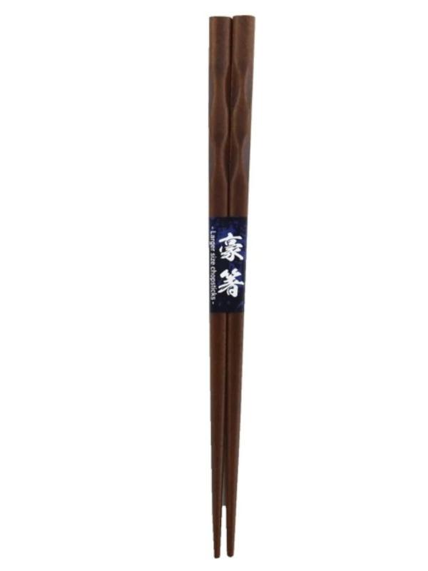 アオバ 太めのお箸 太目 風樹 薄茶 23cm 【259022】 食洗機対応 日本製手が大きな人もがっしり握れる『太めのお箸』。サイズ：長さ約23cm素材：天然木/表面塗装の種類　ポリエステルウレタン生産国:日本食洗機対応