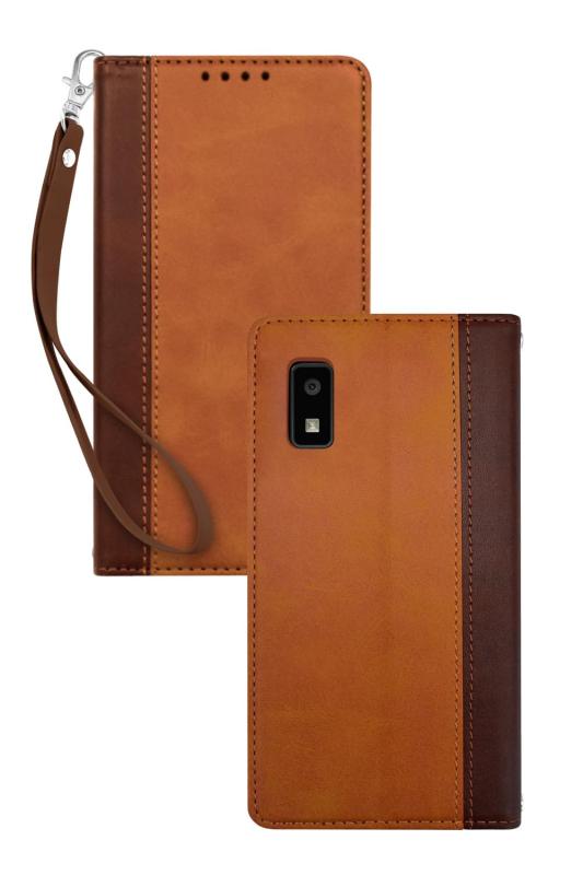 叶kanae カナエ AQUOS wish / wish2 ケース カバー 手帳型 本革調 レザーケース 1個入り