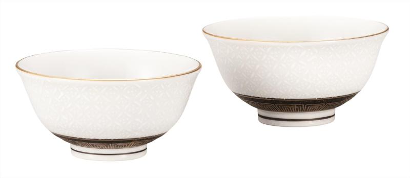 ナカマル『九谷焼』組飯碗・白七宝 K9-530サイズ:大径11.8×高5.8cm/小径10.8×高5.5cm素材・材質:磁器生産国:日本化粧箱入