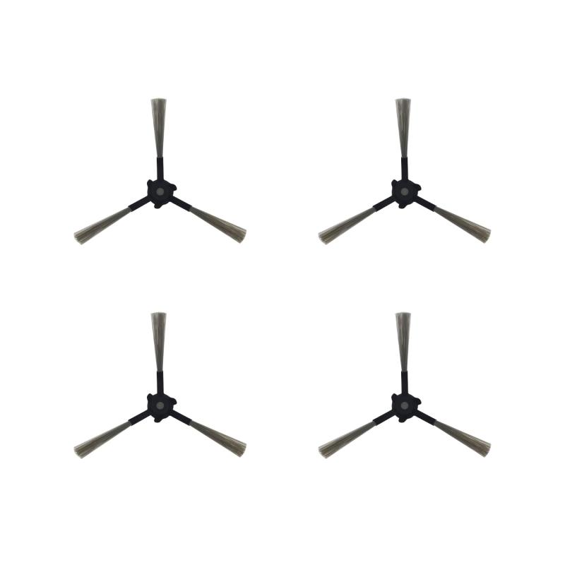 SYSPERL の真空のための側面ブラシの右 4PCS 取り替えの適合【コレクターアクセサリー】このセットは、ゴミ、ほこり、花粉、カビの胞子などを収集するために使用できます。【サイドブラシフィルター】このアクセサリーを使用して、ロボット掃除...