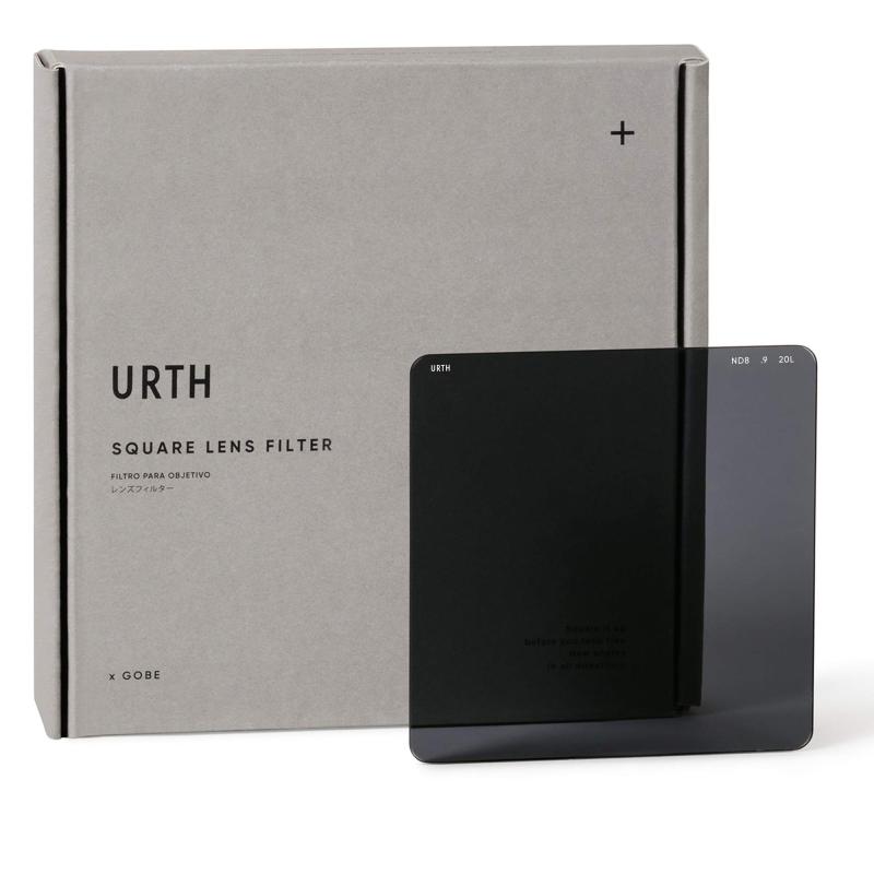 Urth 角型 100 x 100mm ND フィルター プラス+ (高透過率 / 20層 ナノコーティング) 光学ガラス NDレンズフィルターストップカット | Urth 100mm ND角形フィルター プラス +を使用すると、暗い場所で...