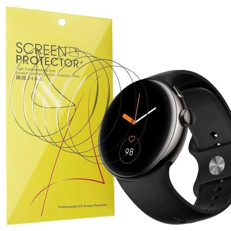 Lamshaw for Parsonver スマートウォッチ 保護フィルム, [6枚組] 4H硬度 TPU 保護フィルム カバー 液晶フィルム 対応 Parsonver LA24 1.3インチ スマートウォッチ smart watch【対応...