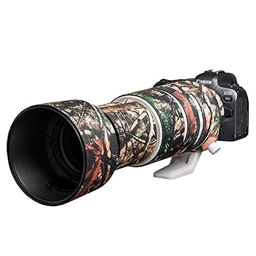 レンズオーク キヤノン RF 100-500mm F4.5-7.1L IS USM 用フォレストカモフラージュイージーカバーシリーズ　レンズオーク。レンズに被せるだけで、傷や衝撃から守ります。ネオプレーン、ナイロン製