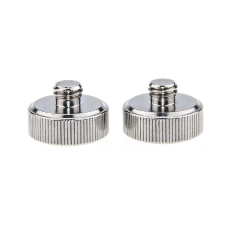 CAMVATE 3/8"オス変換1/4" メスネジ 三脚ネジアダプター 三脚＆一脚ヘッドカメラマウント（2点セット）特徴：三脚ネジアダプターはステンレス鋼製、錆に抵抗耐久性が高いのです。標準な3/8" オス変換...