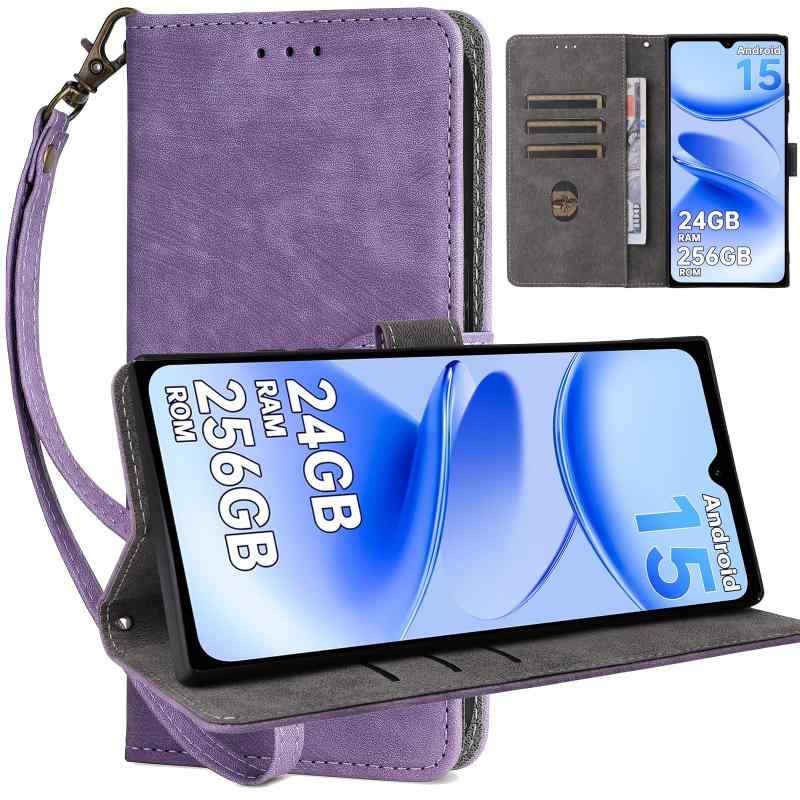 For Oukitel C61/C61 Pro スマホケース手帳型 防汚 おしゃれ Oukitel C61手帳型ケース耐摩耗 Oukitel C61 Pro ケース手帳型 手提げストラップ 手作財布型携帯カバー 手触りが良い 衝撃吸収 Sh...