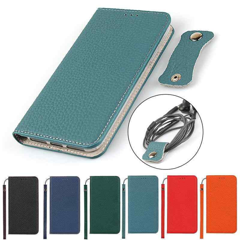 Eastwaveソニー for Sony エクスペリア 10 II SO-41A ケース 本革 本革 for xperia 10ii 手帳型ケース 財布型 カバー 本革 柔らかい 本皮 スプラットホール付き スプラット同梱 内蔵マグネットカ...