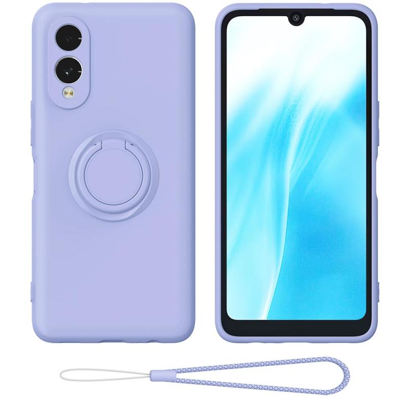 Gosento For Arrows We2 F-52E ケース リング付き Arrows We 2 リング スマホケース 携帯ストラップ スマホリング かわいい スマホ バンカーリング スマホカバー Arrows We2 カバー