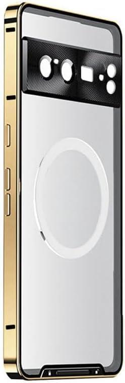 【Fotee】Pixel9 Pro バンパー ケース Qi充電 ワイヤレス充電 対応 アルミバンパー かっこいい クリア 半透明 マット仕様 背面パネル (アクリル) カメラレンズカバー付き (強化ガラス) グーグル 【対応機種】Googl...