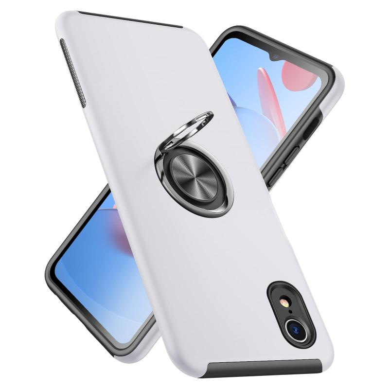 WACJOSD 対応 iphone xr 用の ケース 耐衝撃 米軍MIL規格取得 TPU+PC 衝撃吸収 カバー レンズ保護 リングつき 指紋防止 360°回転 車載ホルダー対応 スタンド機能 防塵 薄型 落下防止 擦り傷防止 xr 携【...