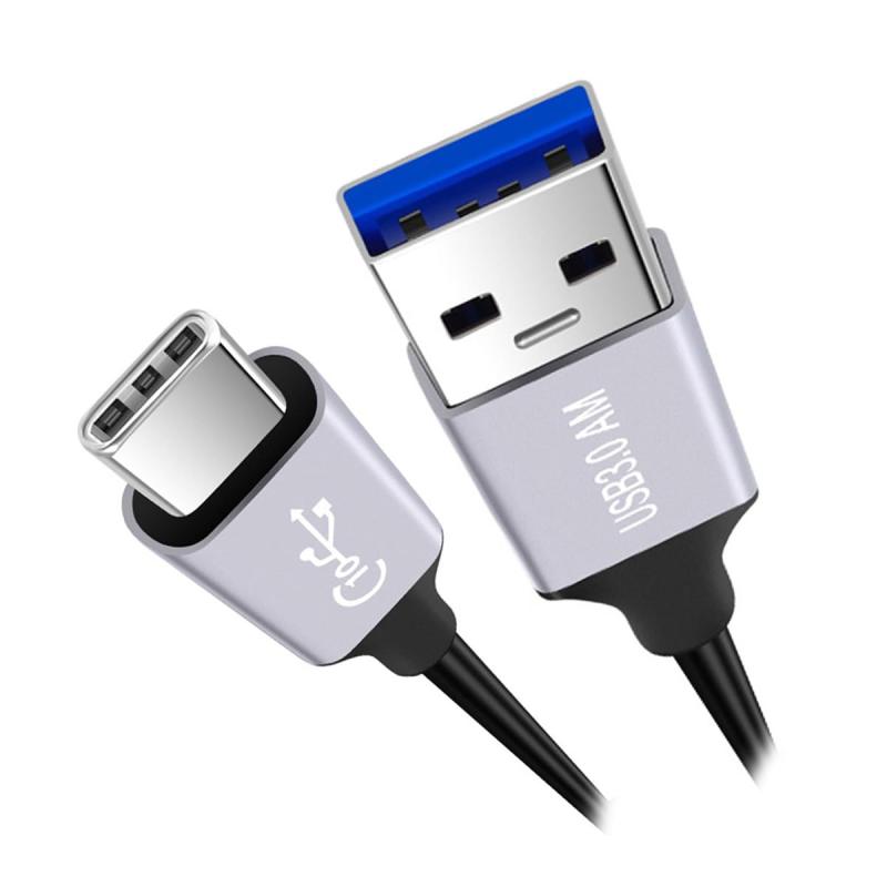 Cablecc 10Gbps 5V3A USB3.0 Type A オス - USB 3.1 Type C オス データ電源ケーブル ノートパソコン 携帯電話ディスク