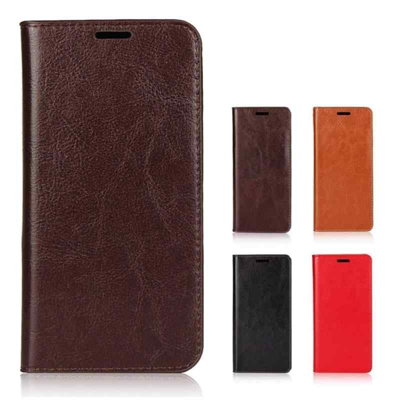 Crazy Horse Leather Case for Xperia 10 II