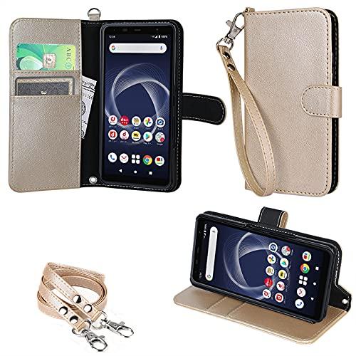 wisers arrows Be4 Plus F-41B 対応 手帳型 スマホケース ストラップ 2種付き (ハンドストラップ/ネックストラップ) プレゼント