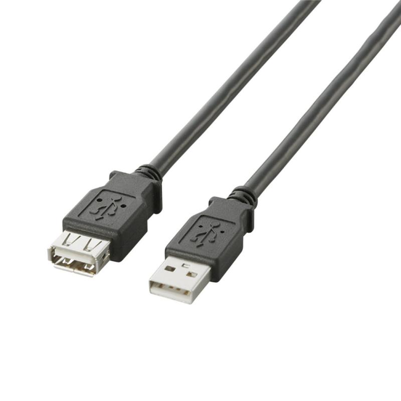 ELECOM タブレットPC用USB2.0ケーブル A-Aメス 延長 TB-EBK