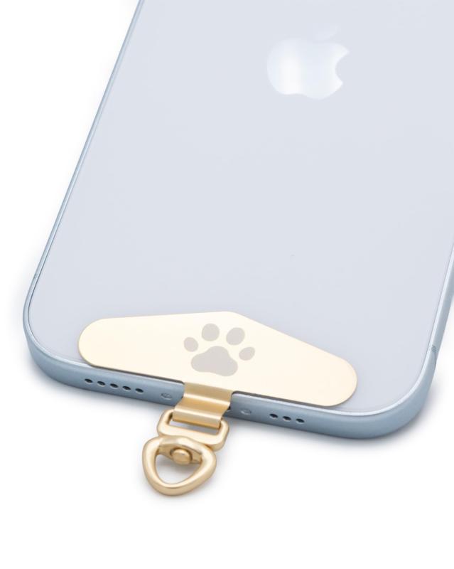 [ZUKOU] 可愛い 肉球 スマホ ストラップ ホルダー 丈夫 ステンレス ストラップホルダー 切れない スマホストラップ 回転可愛い肉球のスマホストラップ用のホルダー。お手持ちのスマホケースの中に入れるだけでストラップを取り付けることが...