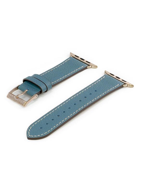 compatible with Apple Watch アップルウォッチ用 バンド ベルト 牛革フラットベルト クロカラント KUROCURRANT 44mm 45mm 46mm 49mm用 Series11/10/9/8/7/6/5/4/...