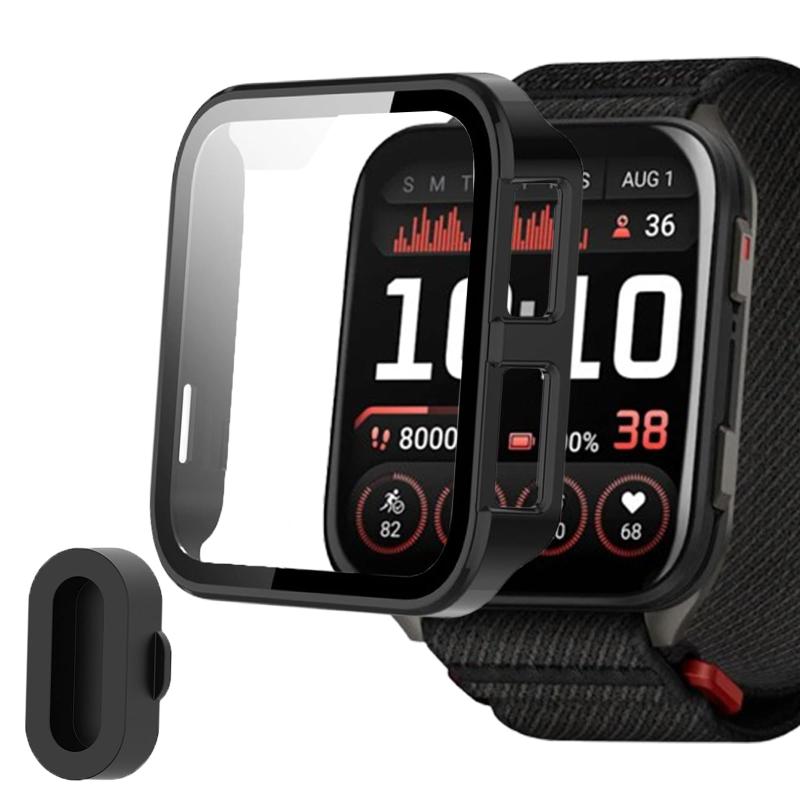 Lamshaw for Garmin Venu X1 ハードケース、強化ガラススクリーンプロテクター、PCケース 耐衝撃カバー 傷防止 耐衝撃 対応 Garmin Venu X1 スマートウォッチ🌈【対応機種】Garmin ...