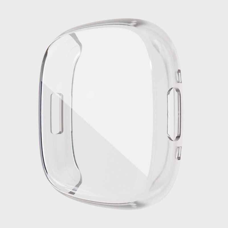 【YOUNGE】スマートウォッチ保護ケース・Fitbit Versa4用sense2用 ケース カバー TPU メッキ 液晶保護 耐衝撃 レディース メンズ 保護カバー フィットビット ヴァーサ 4/フィットビット Sense2 保護ケ