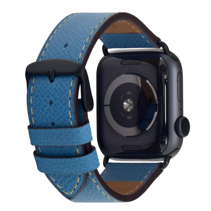 compatible with Apple Watch アップルウォッチ用 バンド ベルト 牛革フラットベルト クロカラント KUROCURRANT 44mm 45mm 46mm 49mm用 Series11/10/9/8/7/6/5/4/...