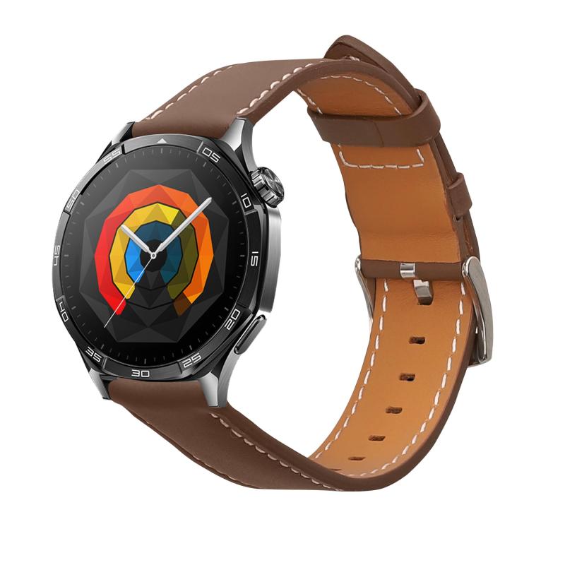 kwmobile Huawei Watch GT5 46mm / GT5 Pro 46mm / GT4 46mm / Watch GT3 SE対応 交換 アームバンド - 本革 スポーツアームバンド 対応プロテクションと本レザー: あなたの...