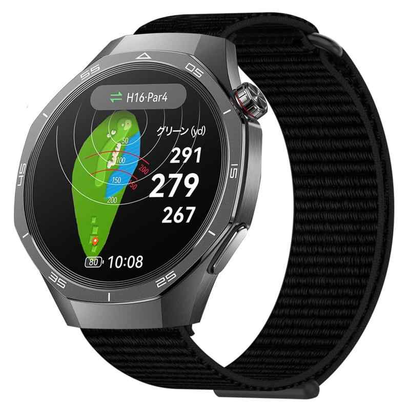 [ROBANDOO] For HUAWEI WATCH GT 6 46mm /WATCH GT 6 Pro 46mm対応バンド 交換ベルト マジックテープ式 通気ナイロンバンド スポーツバンド 簡単取り付け 男女兼用【対応機種】HUAWEI...