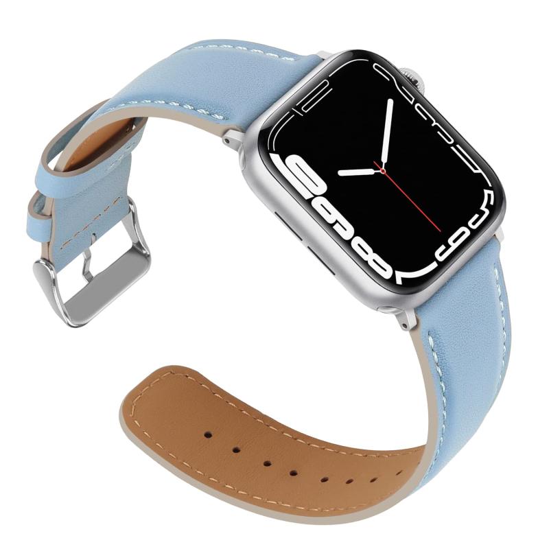 Anlinser コンパチブル Apple Watch バンド 49mm 46mm 45mm 44mm 42mm 41mm 40mm 38mm、本革交換用バンド アップルウォッチ Ultra 3/2/1 シリーズ11/10/9/8/7/6/...