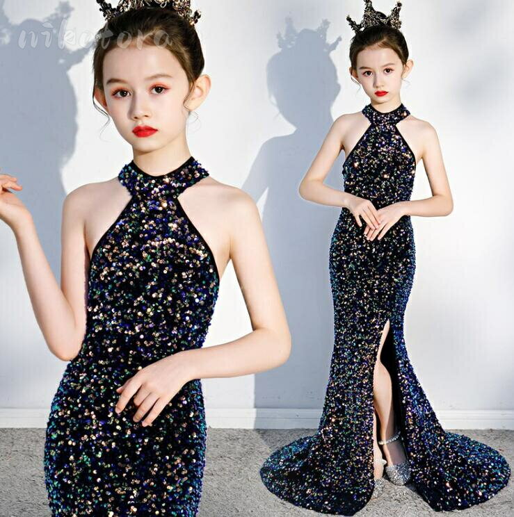 商品名 子供ドレス boy-1216 商品詳細 内容：ドレス 身長：123CM　着用サイズ：130CM 　お勧め キラキラ。ふんわり。大人っぽさと可愛らしさが同居するフェミニンなドレスです。 トップのスパンコールがキラリ輝いて目を引くデザイ...