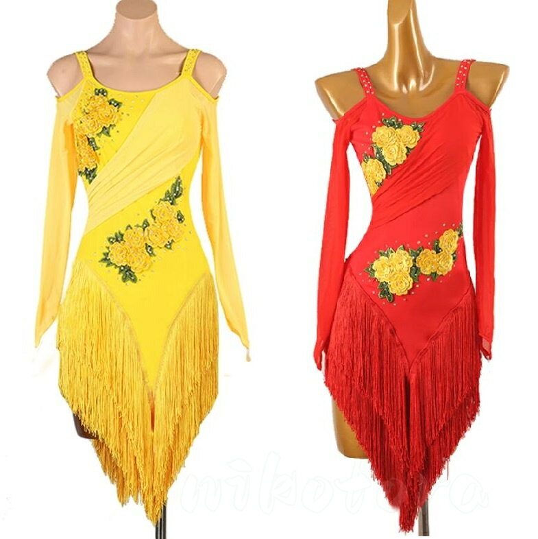 商品名 社交ダンス ワンピース fang-1071 商品詳細 サイズ：写真通り セット内容：ワンピース ★小物等は商品には含まれません。 ◆伸縮性：やや有り ◆透け感：あり ◆裏地：あり ◆季節感：春夏秋冬 ◆モデル参考：身長：160CM/...