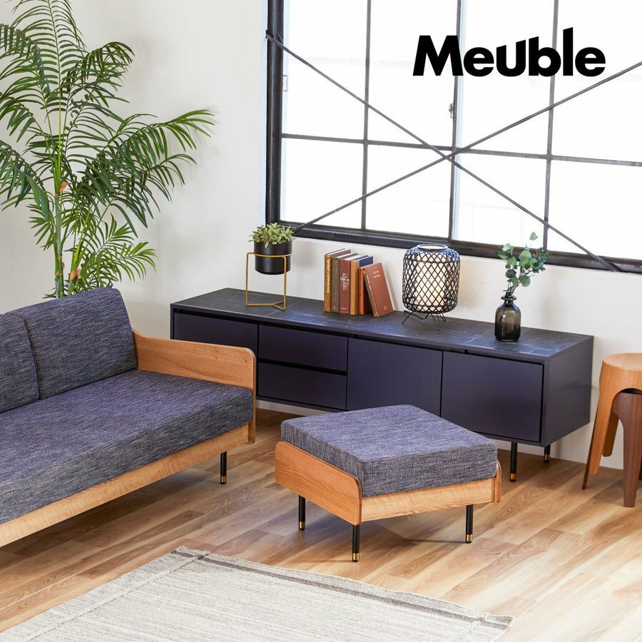 商品情報【シリーズ名／商品名】ALEXIS（アレクシス）／60オットマン【張地カラー】ブルー／アイボリー【フレームカラー】VN：ヴィンテージナチュラル【サイズ】幅60cm × 奥行き60cm × 高さ40.5cm【材質】本体：オーク無垢材／...