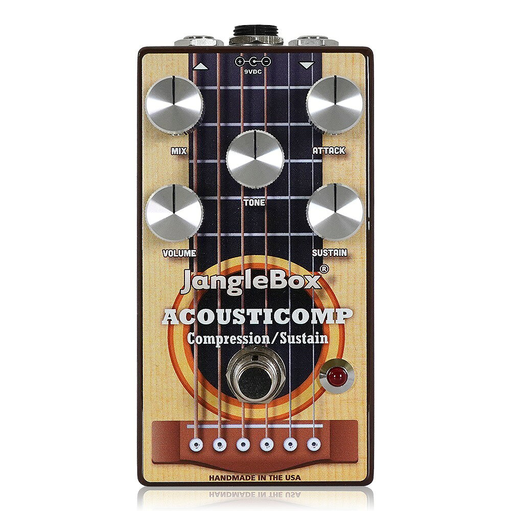 種類：コンプレッサー アダプター：9Vセンターマイナス 電池駆動：9V電池 コントロール：MIX、ATTACK、TONE、VOLUME、SUSTAIN JangleBox / Acousticomp ジャングルボックス / アコースティコン...